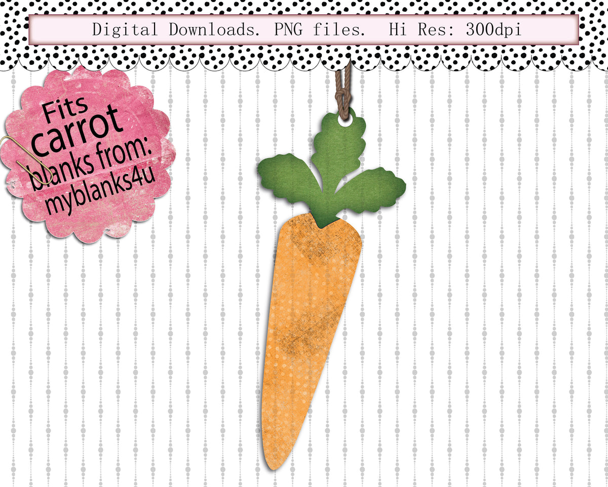 Carrot Easter bag tag PNG download bundle – Crimson & Coral Design Co.