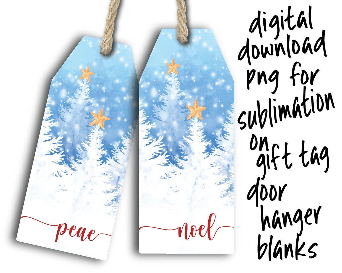 Christmas sublimation design bundle for gift tag door hangers – Crimson ...