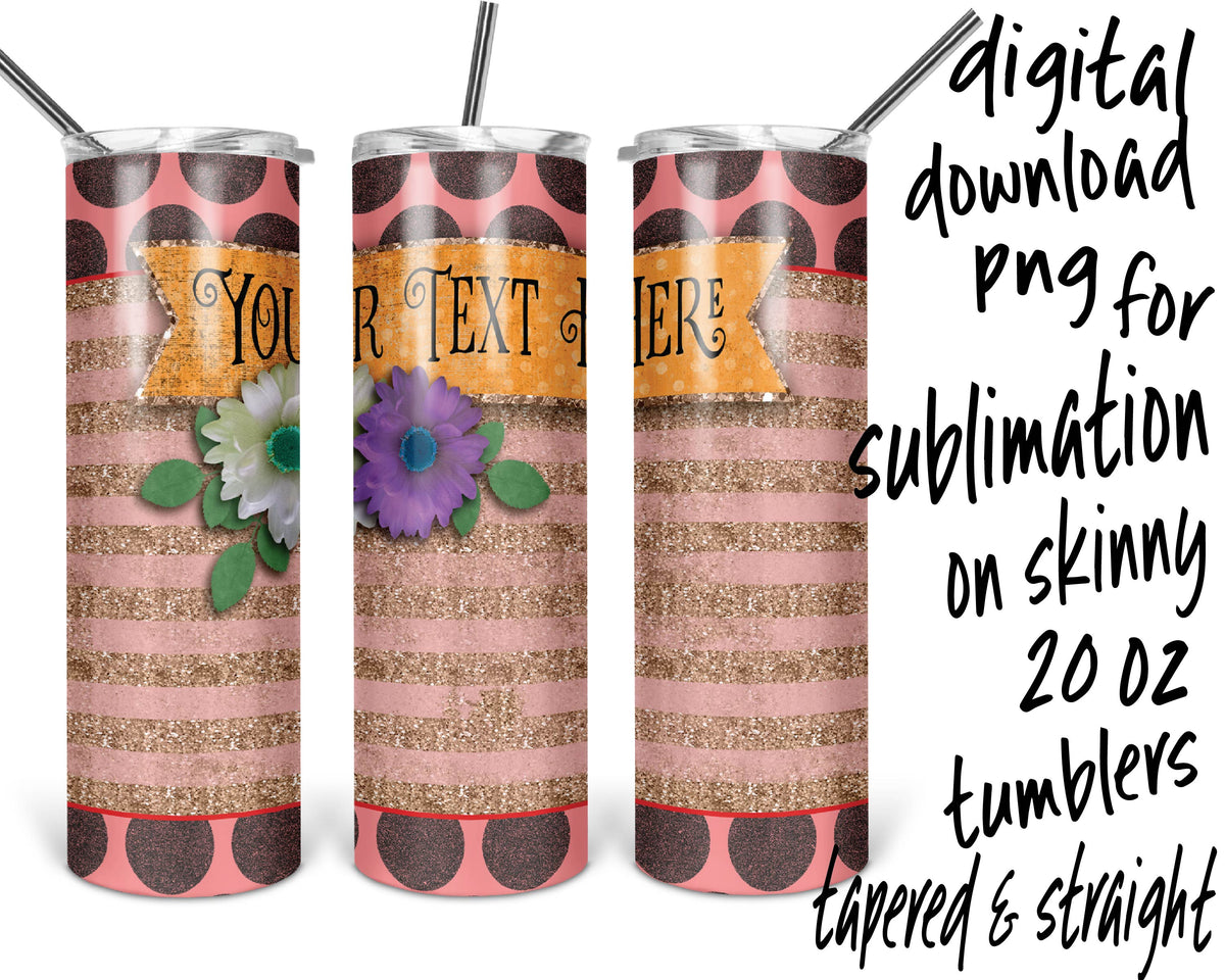 Customized Sublimation design PNG for skinny tumbler – Crimson & Coral ...